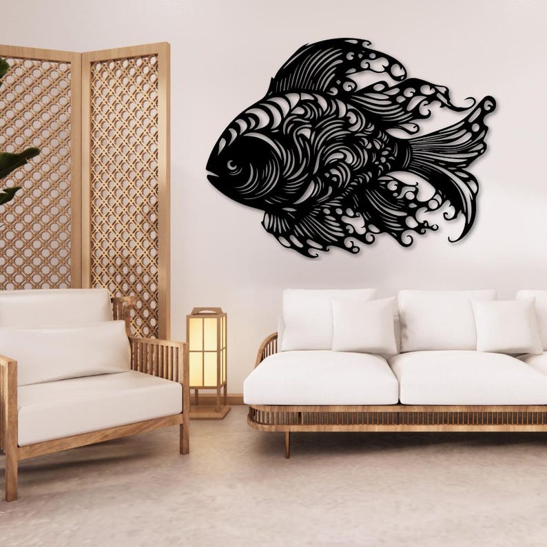 Fish Wall Art Svg, Dxf, Dwg, Eps, Ai, Pdf, and Png Files. Plasma Cut ...