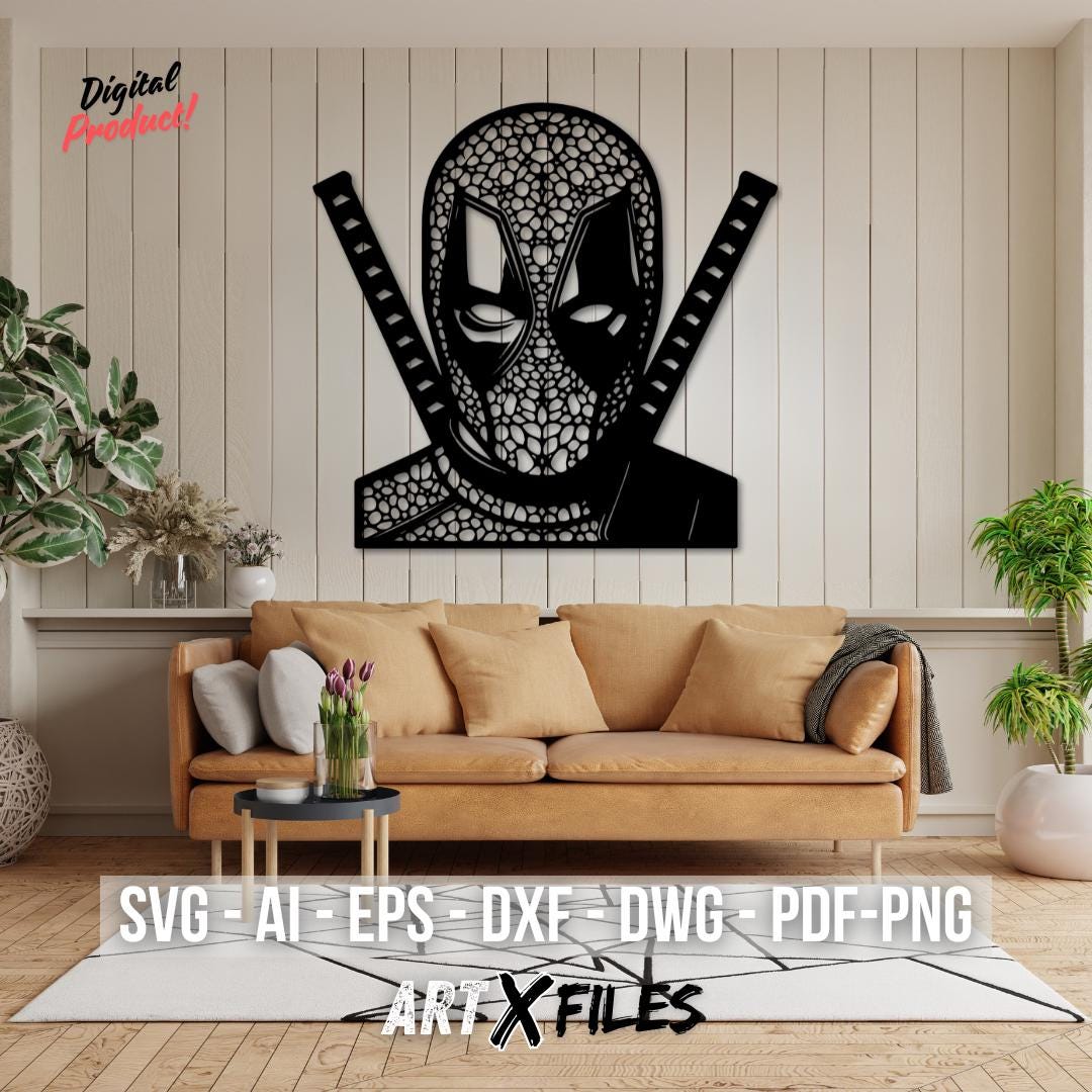Deadpool 3 Plasma Cut File – Superhero SVG, DXF, PDF - Etsy