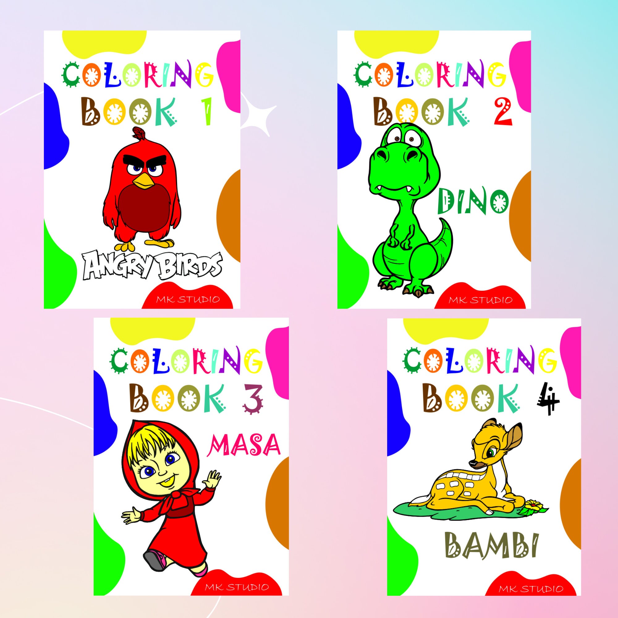 Big Printable Coloring Book Bundle Kids Coloring Book Bundle - Etsy