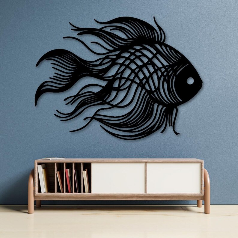 Archivos Svg, Dxf, Dwg, Eps, Ai, Pdf y Png de arte mural con peces ...