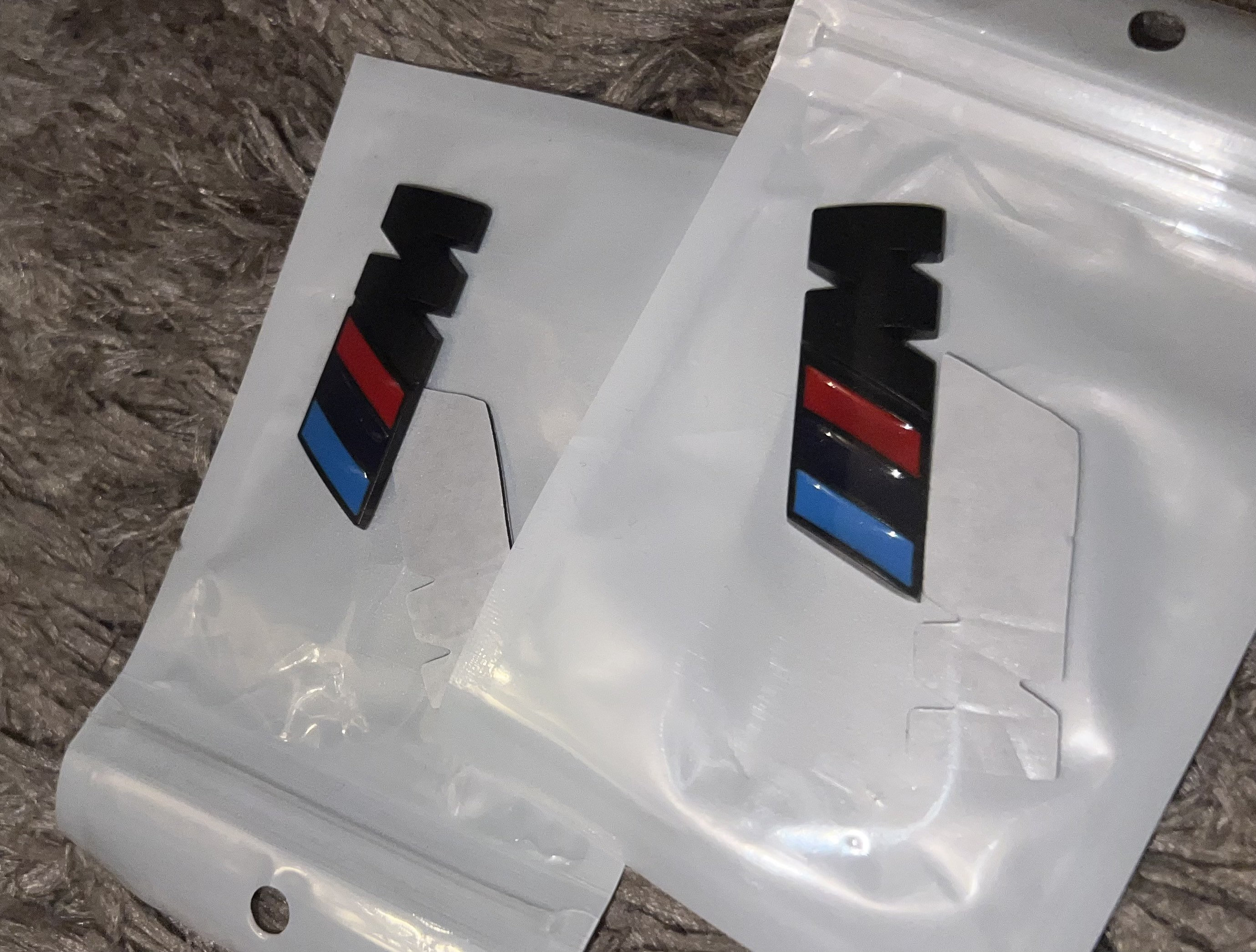 Car Parts & Accessories BMW M Sport x2 Emblem GLOSS Black Sticker Side ...