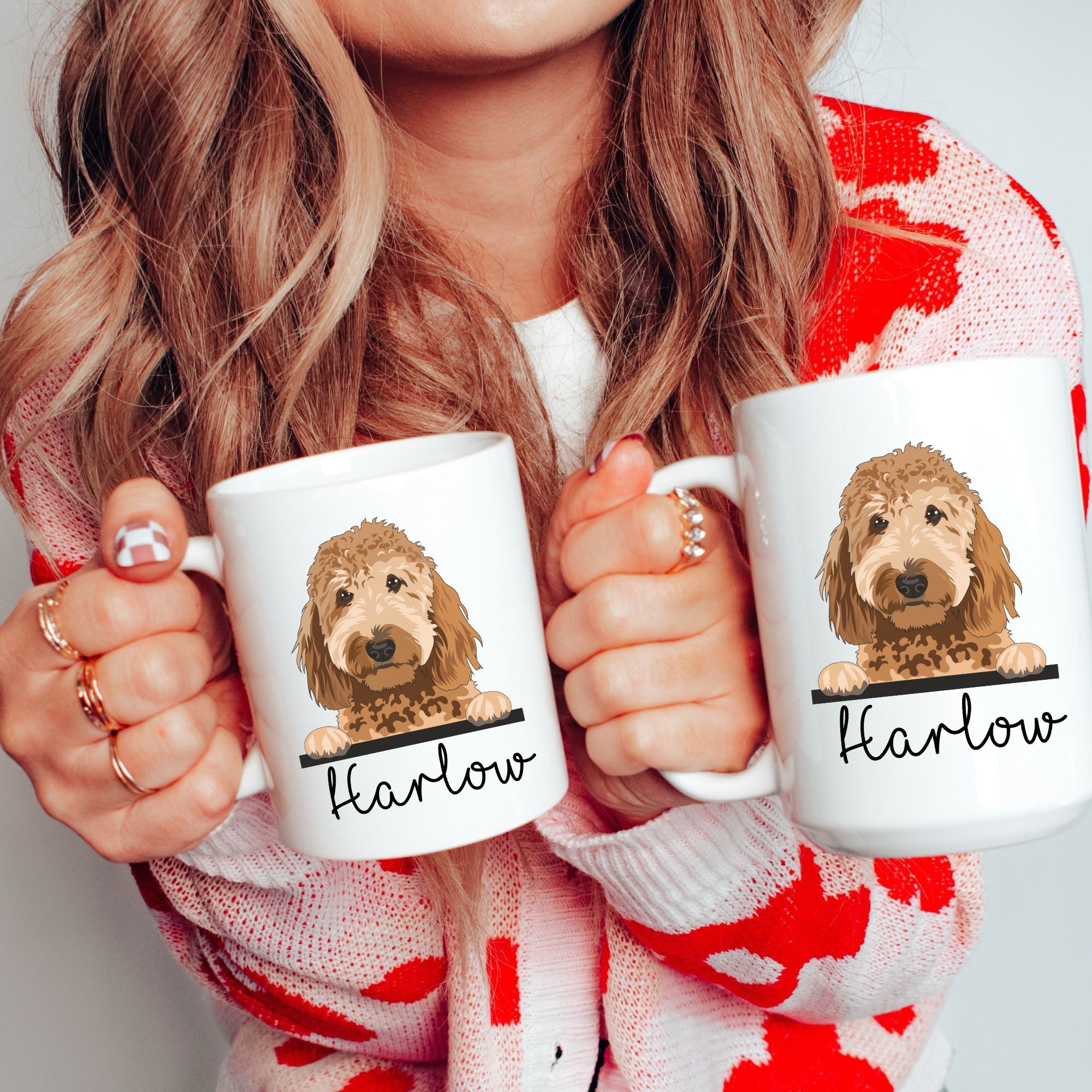 Doodle Dog, Custom Dog Name Mug, Doodle Mama Gift, Golden Doodle Mug ...