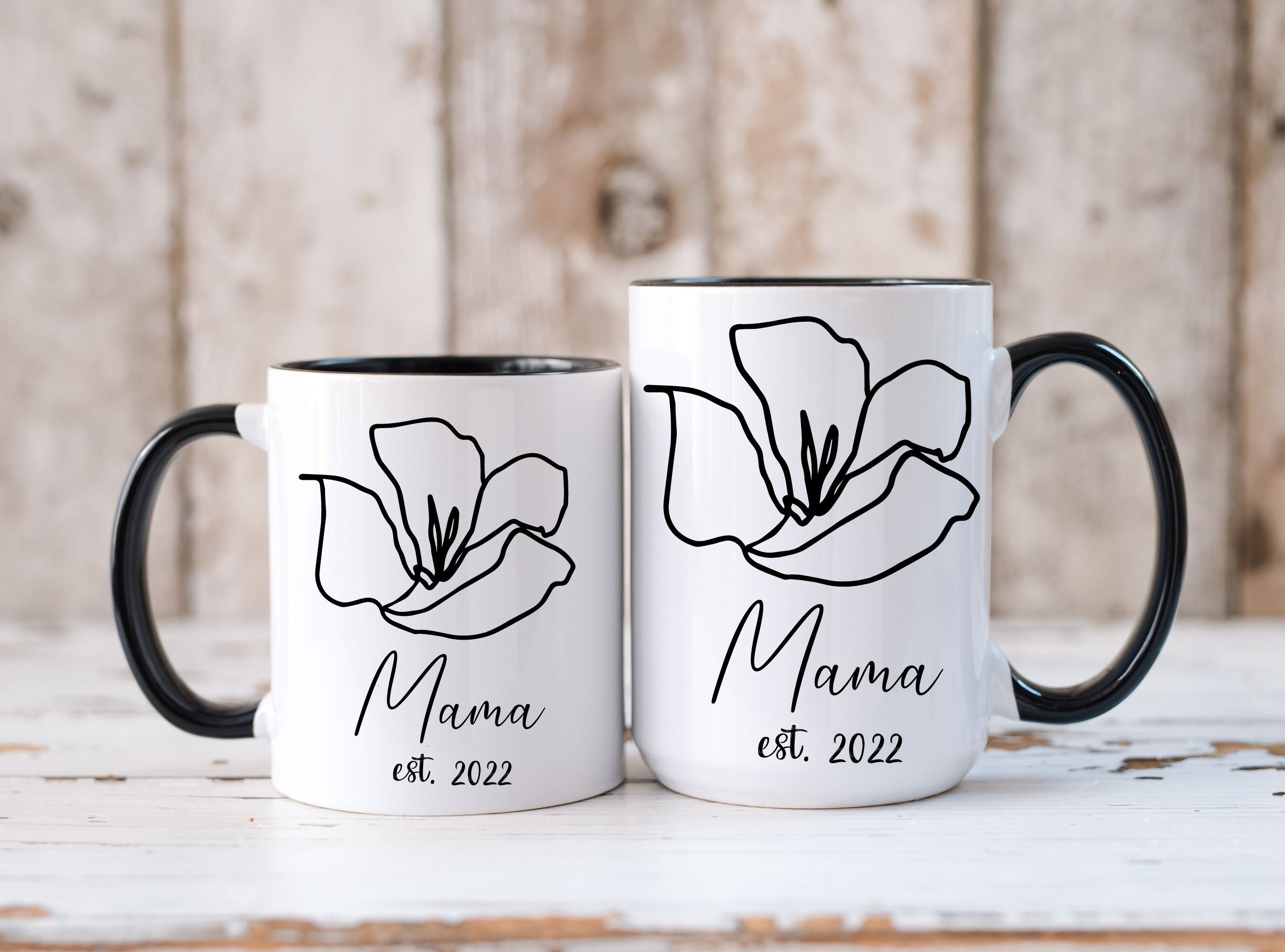 Mama Aesthetic Mug Floral Mug Aesthetic Mug Custom Mom Mug - Etsy