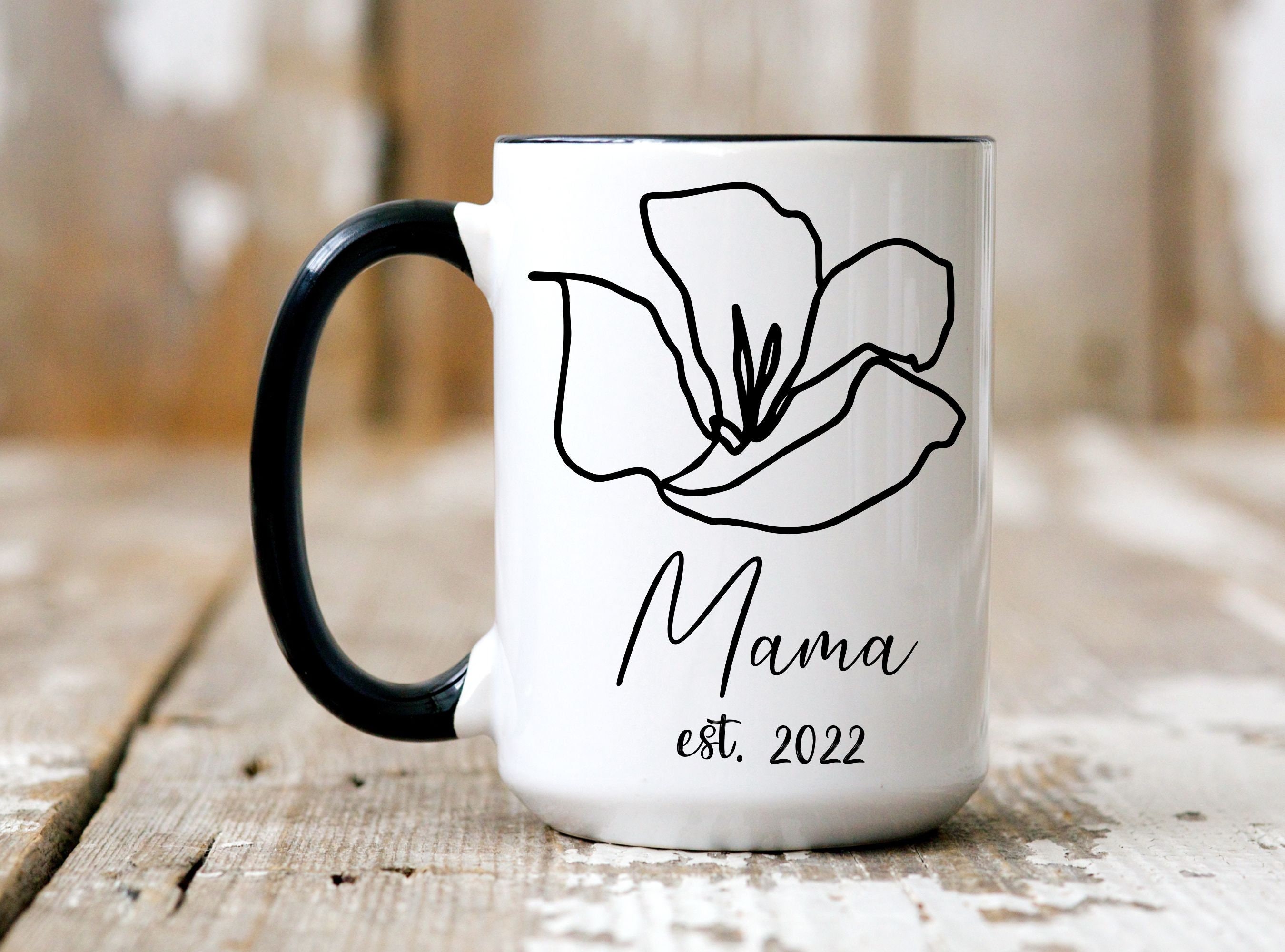 Mama Aesthetic Mug Floral Mug Aesthetic Mug Custom Mom Mug - Etsy
