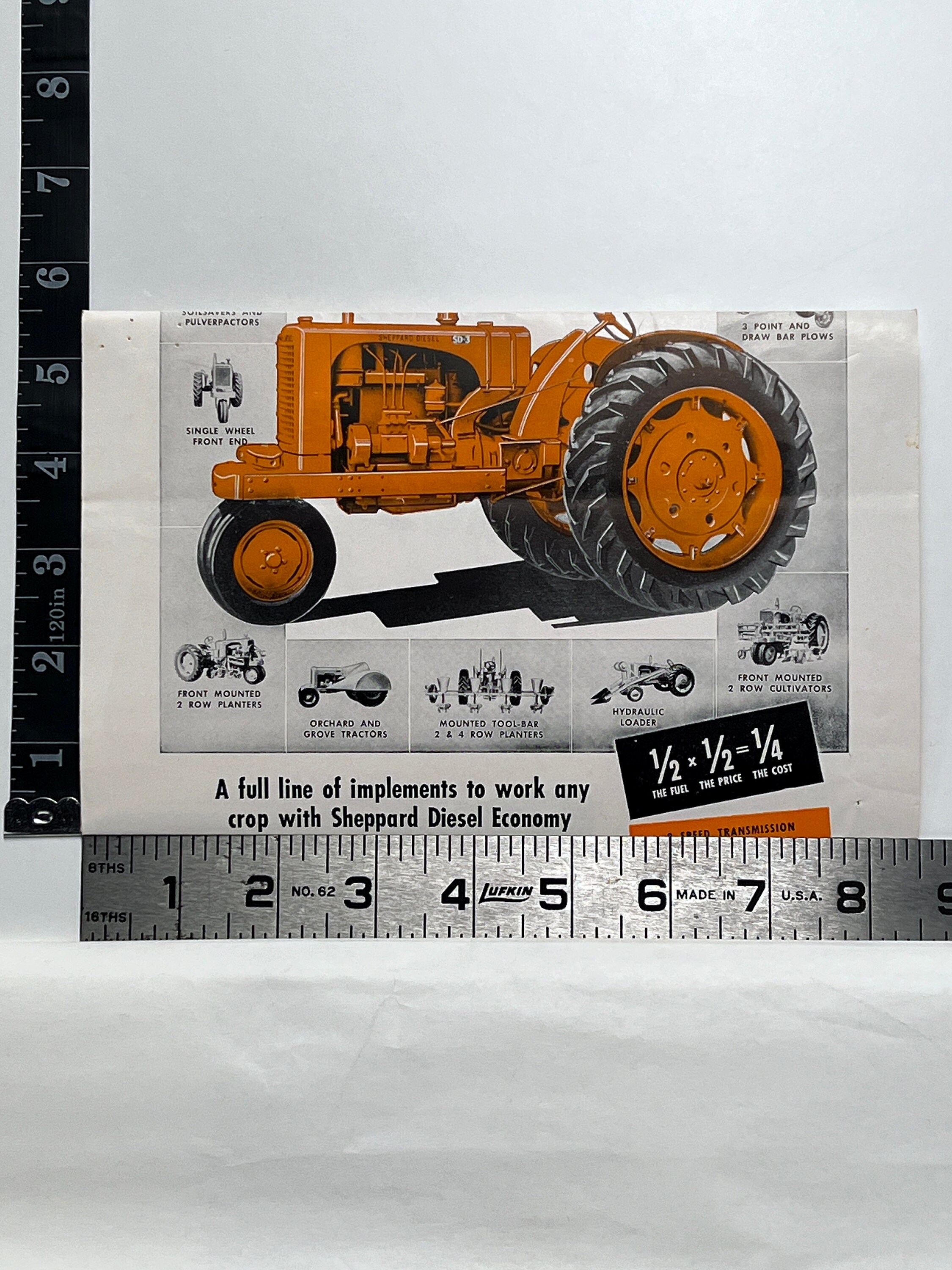 Vintage Sheppard Diesels Tractor Full Line Paper Advertising - Etsy