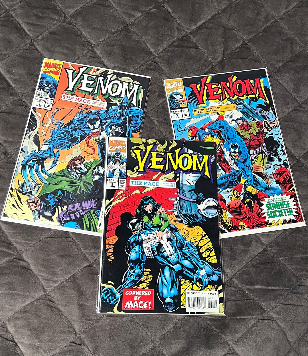 Vintage Marvel Comics Venom the Mace 1-3 Complete Eddie Brock Full ...