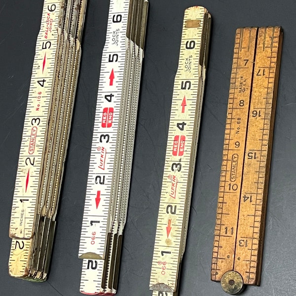 Folding Wood Ruler - Etsy