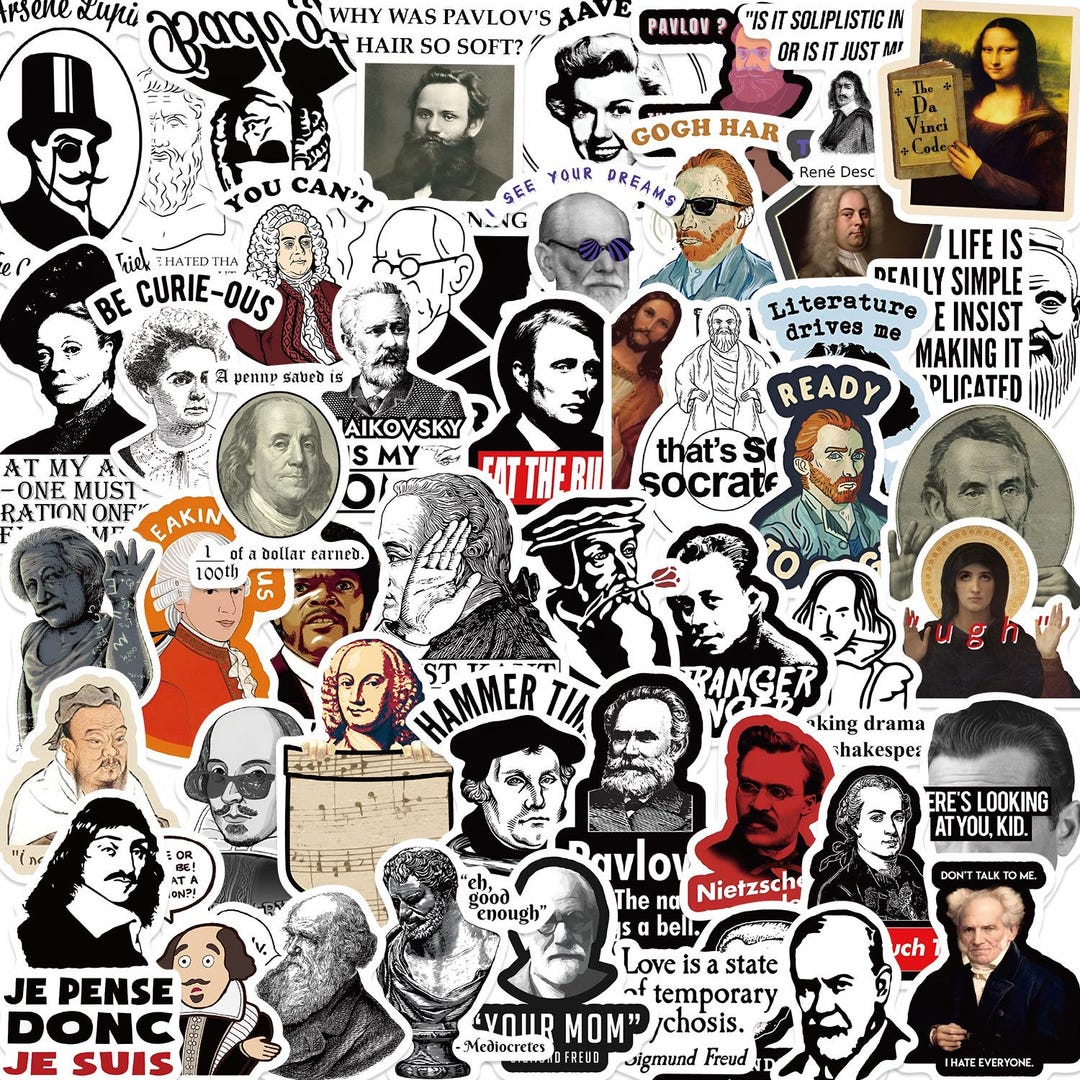 50 Funny Celebrity Stickers Kawaii Funny Gift Waterproof Stickers ...