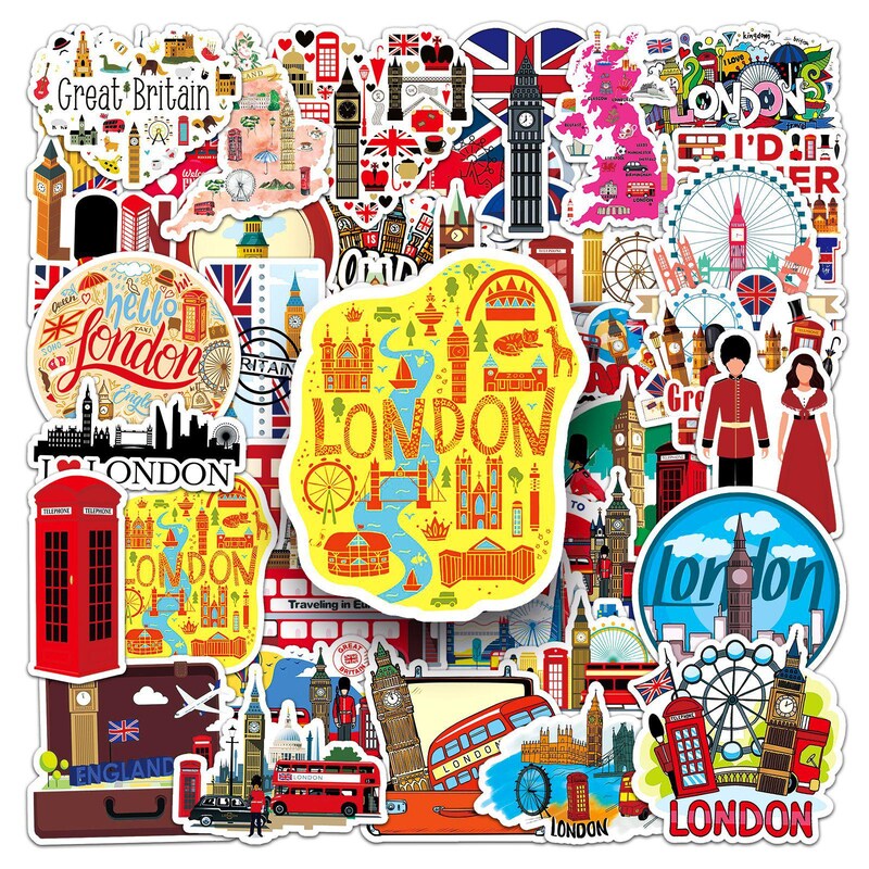 London Stickers - Etsy