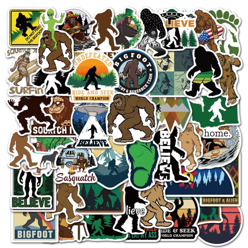 Bigfoot Stickers - Etsy
