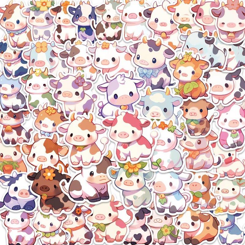 Cow Decals - Etsy