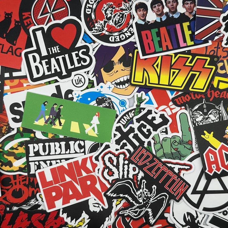 Rock Band Stickers - Etsy