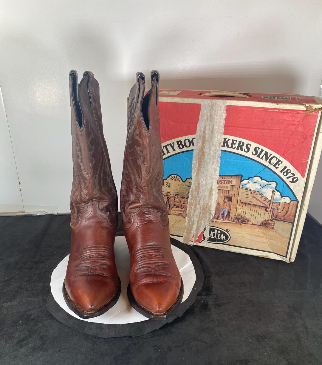 Rare, 8D Men's Vintage Justin miss Rodeo Series Western Cowboy Boot ...