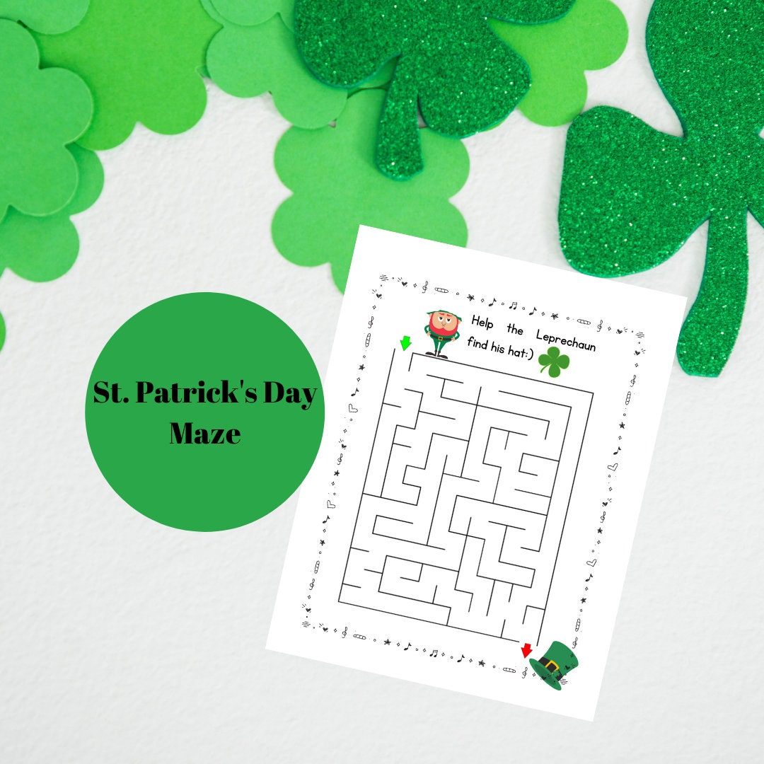 St. Patrick's Day Maze - Etsy