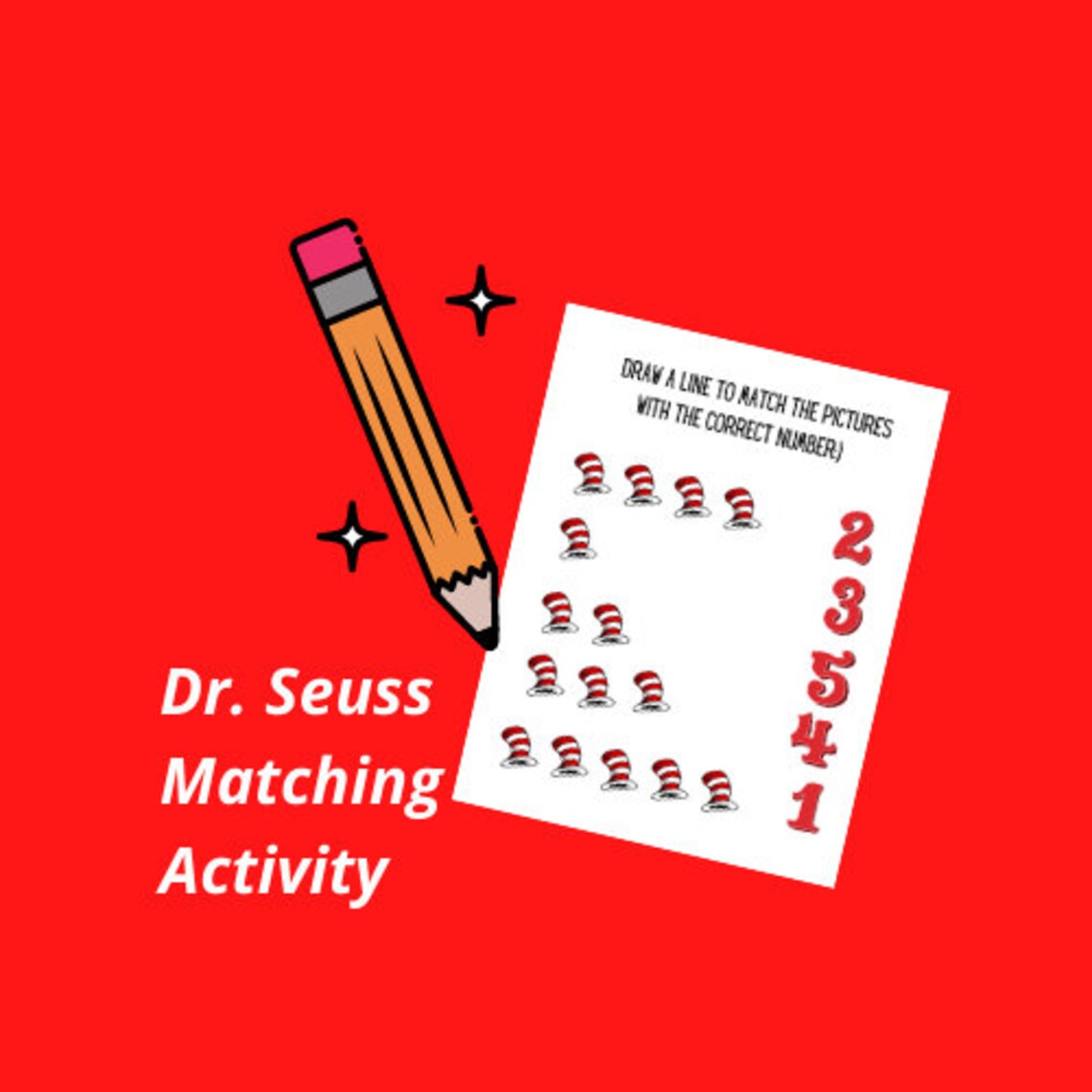 Dr. Seuss Matching Activity - Etsy