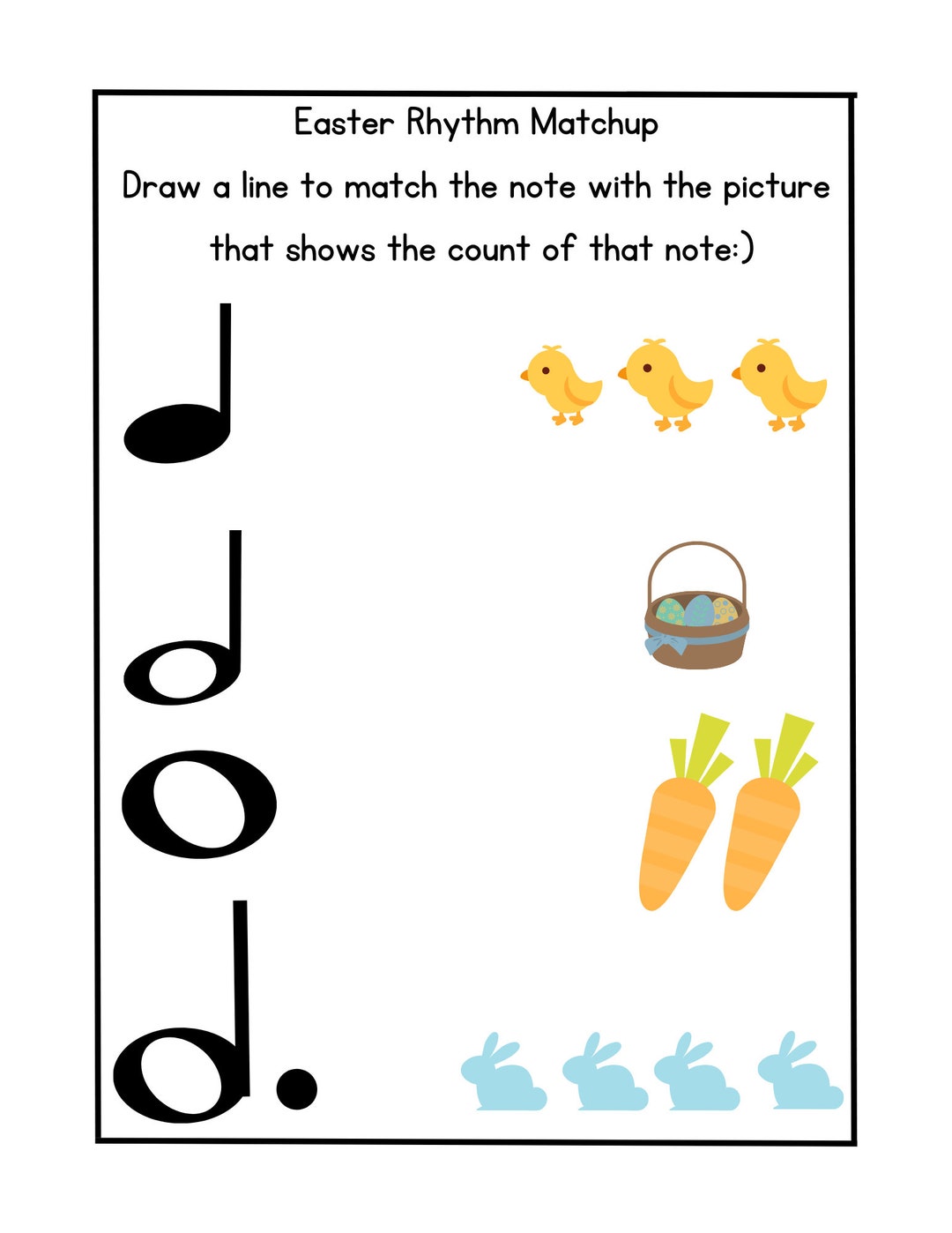 Easter Rhythm Match Up - Etsy