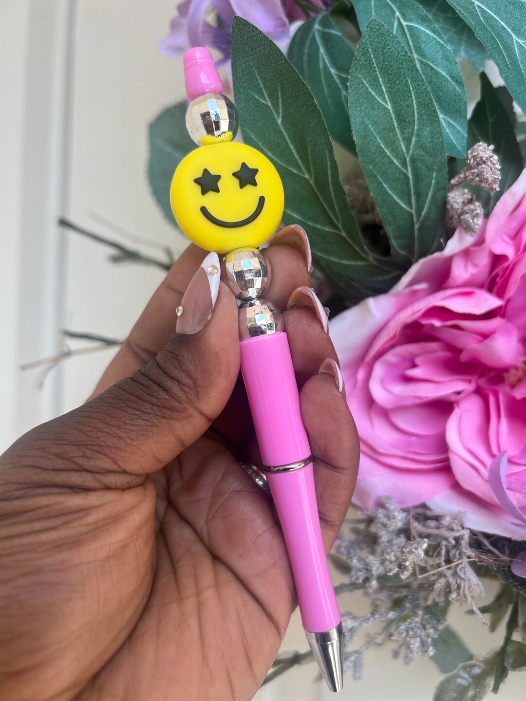 Teacher Custom Pen - Nurse Thank You Gift - Cute Pen With Beads - Famous Coffee Mugs - Beadable ...