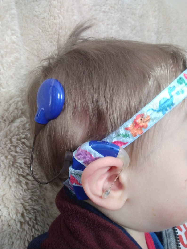 Toddler Hearing Aid/ Cochlear Implant Headband - Etsy