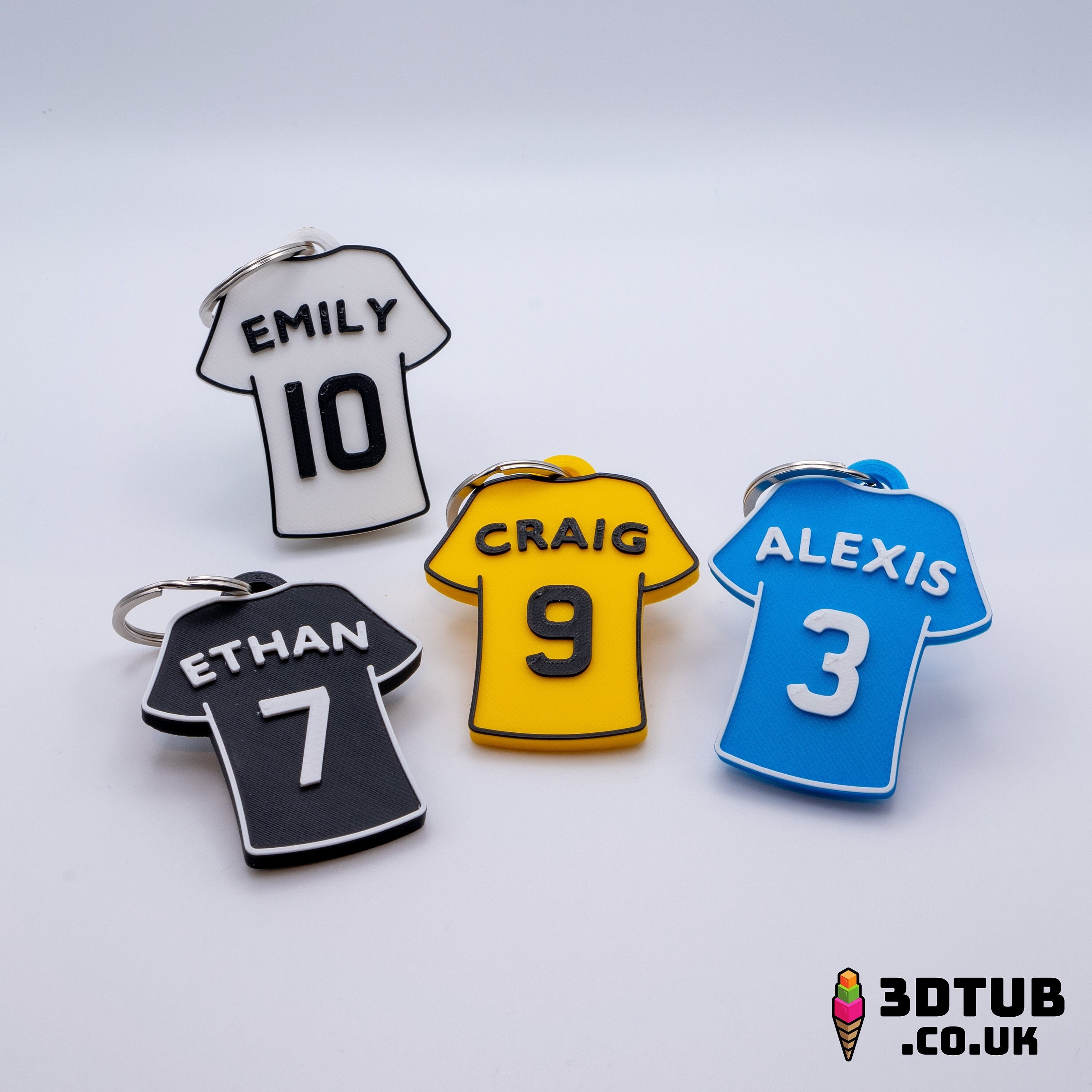 Football Shirt 3D Printed Keychain / Keyring Fully | Etsy UK