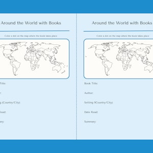 Summer Elementary Reading Challenge Program Around the World With Books ...
