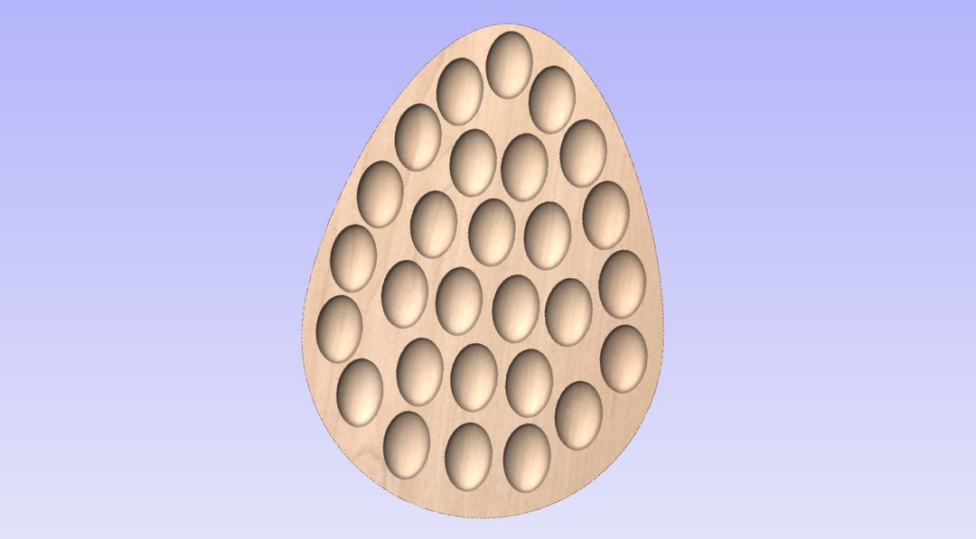 Egg Shaped Deviled Egg Tray CNC Files (digital Download) - Etsy