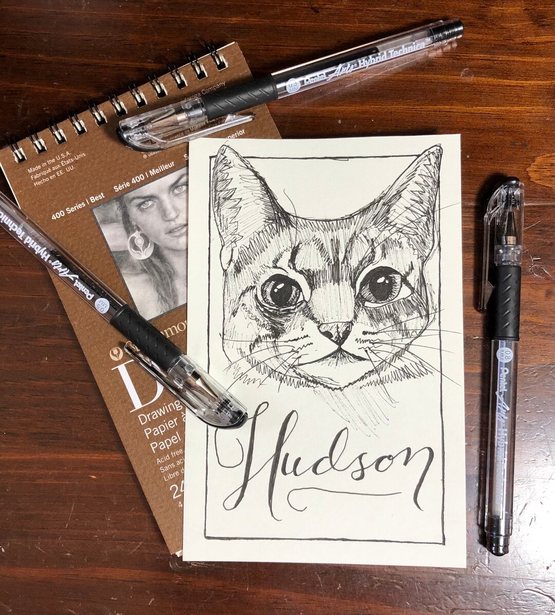 Custom Small Pen and Ink Pet Portrait - Etsy