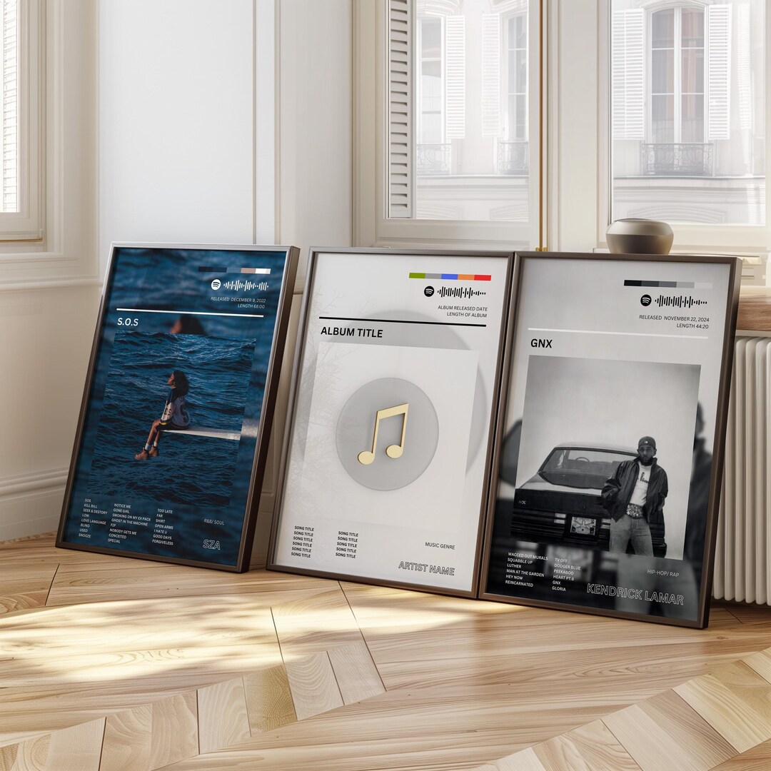 Custom Album Cover Art Print, Personalized Music Gift (digital Download ...