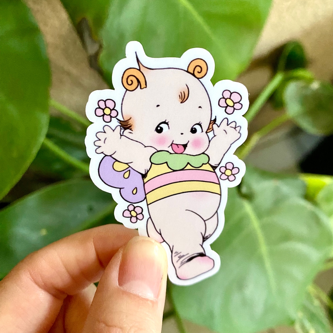 Butterfly Kewpie Sticker - Etsy
