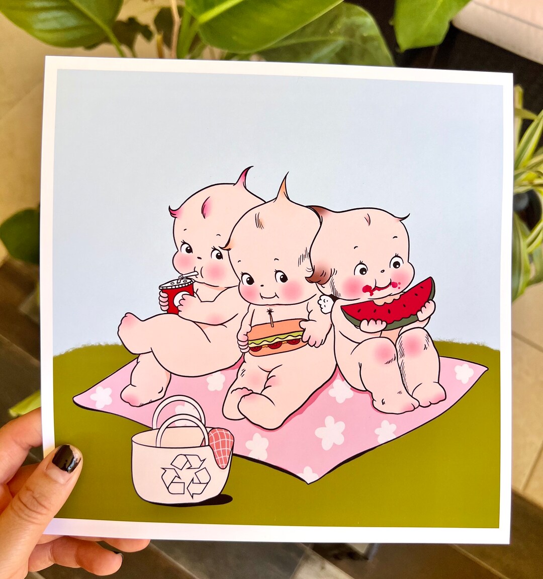 Picnic Kewpies Print / Kewpie Baby / Sunny Angels - Etsy