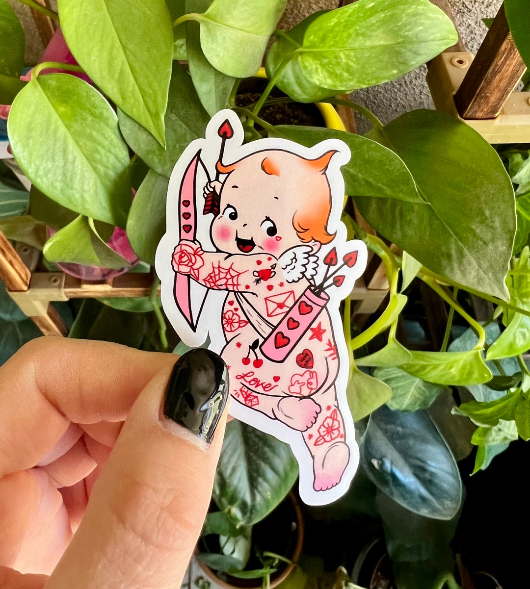 Cupid Kewpie / Valentines Kewpie / Kewpie Sticker - Etsy