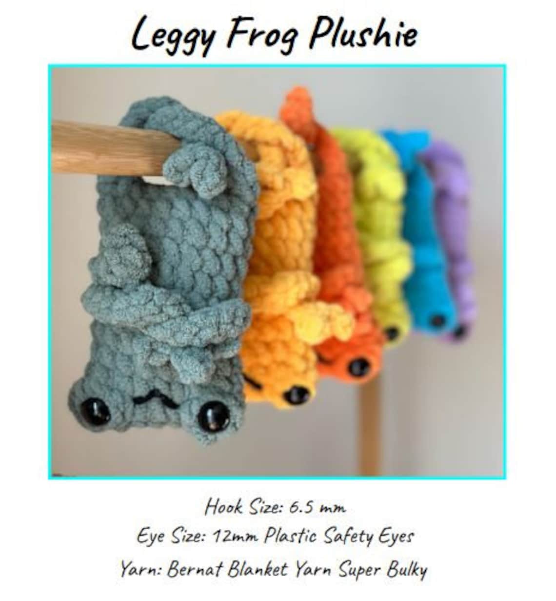 Crochet Leggy Frog PATTERN - Etsy