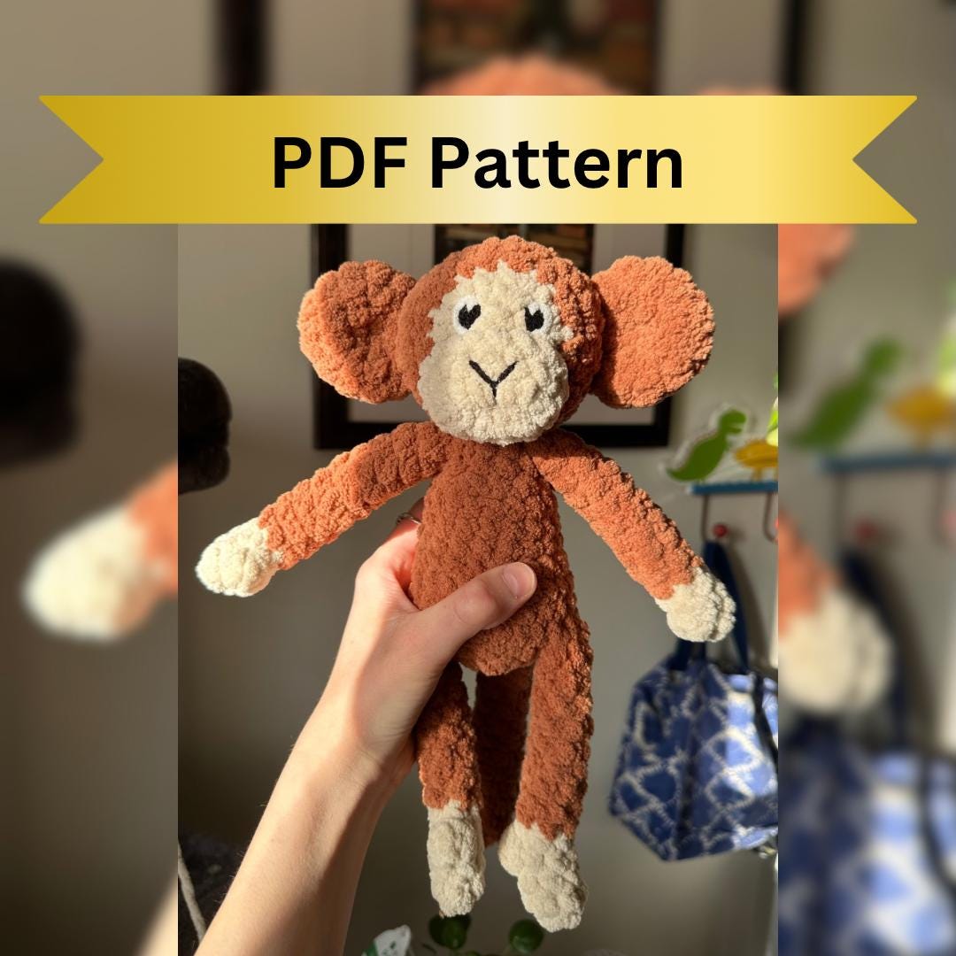 Crochet Monkey PATTERN - Etsy