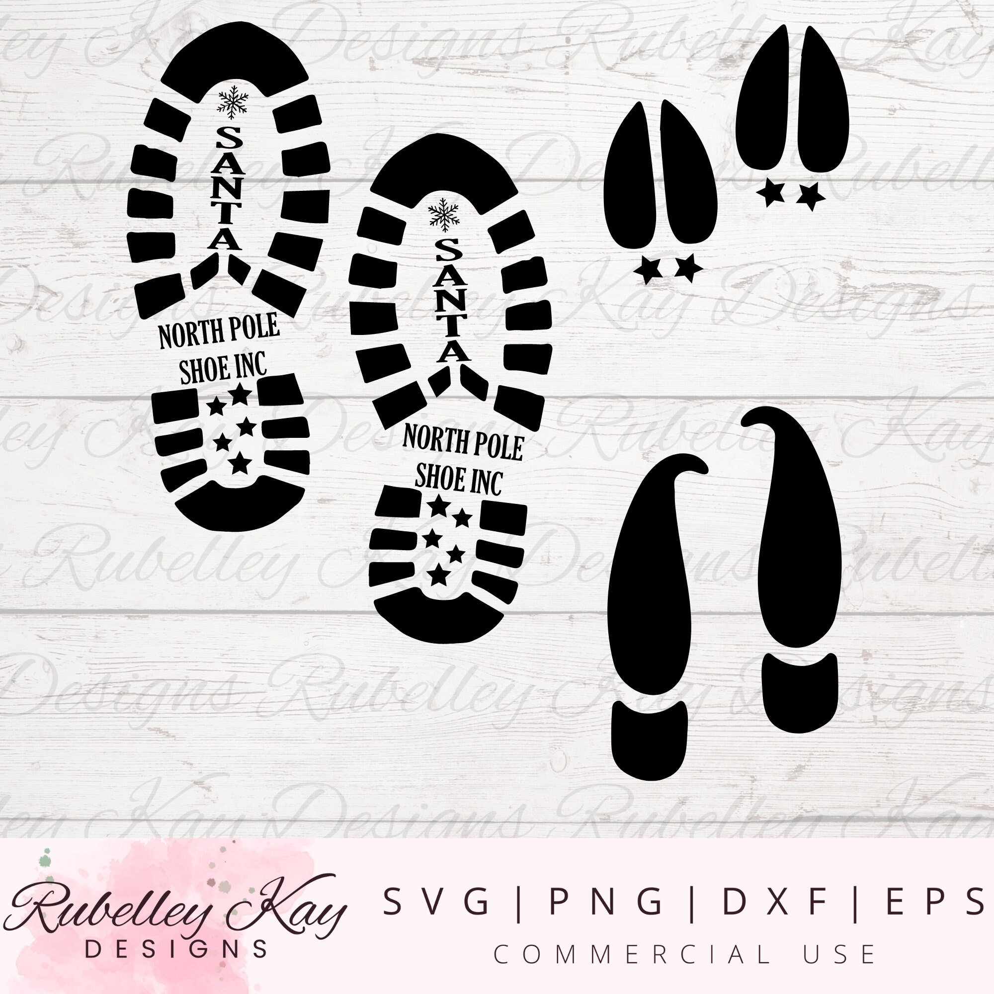 Printable Santa Feet