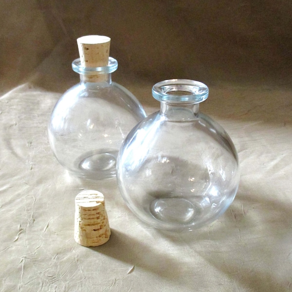 Spherical Glass Bottles - Etsy