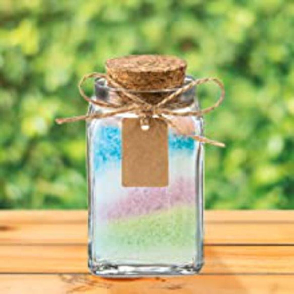 Square Jars Large and Small Glass Jars With Cork | Etsy