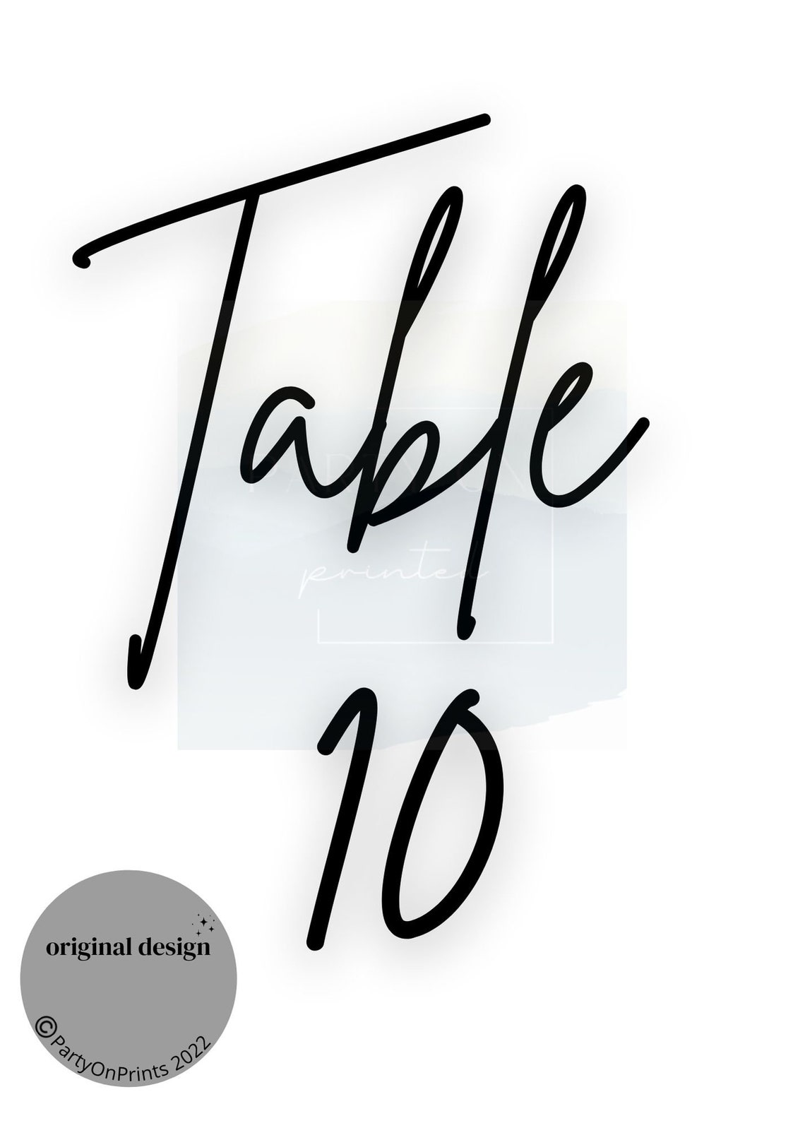 Wedding Table Number Template Design, Printable Wedding Table Numbers ...