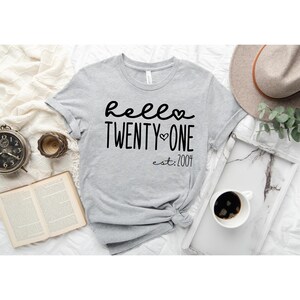 Hello Twenty One Shirt, 21st Birthday Gift, 21st Birthday Shirt, 21st ...