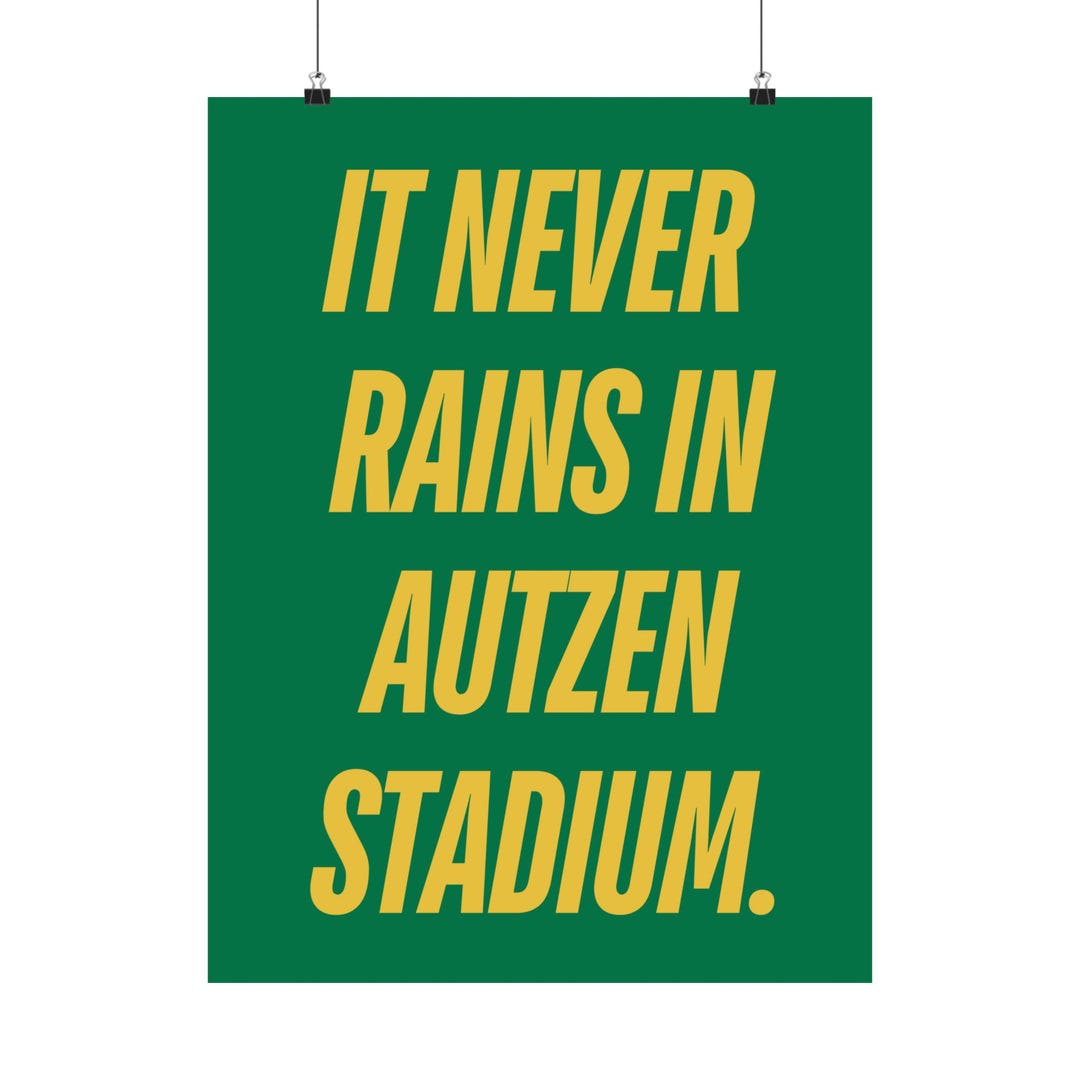 Oregon Poster - It Never Rains in Autzen Stadium. - Etsy