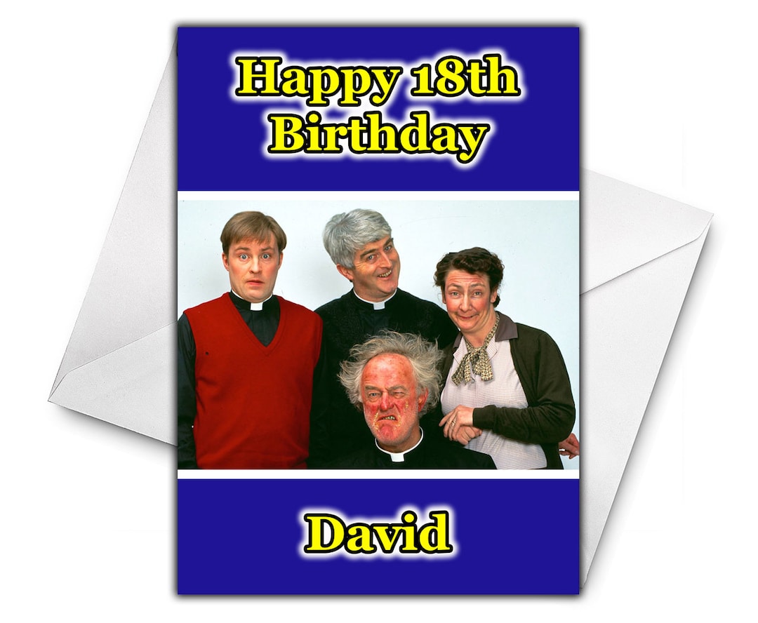 FATHER TED Personalised Birthday Card Father Ted Greetings - Etsy
