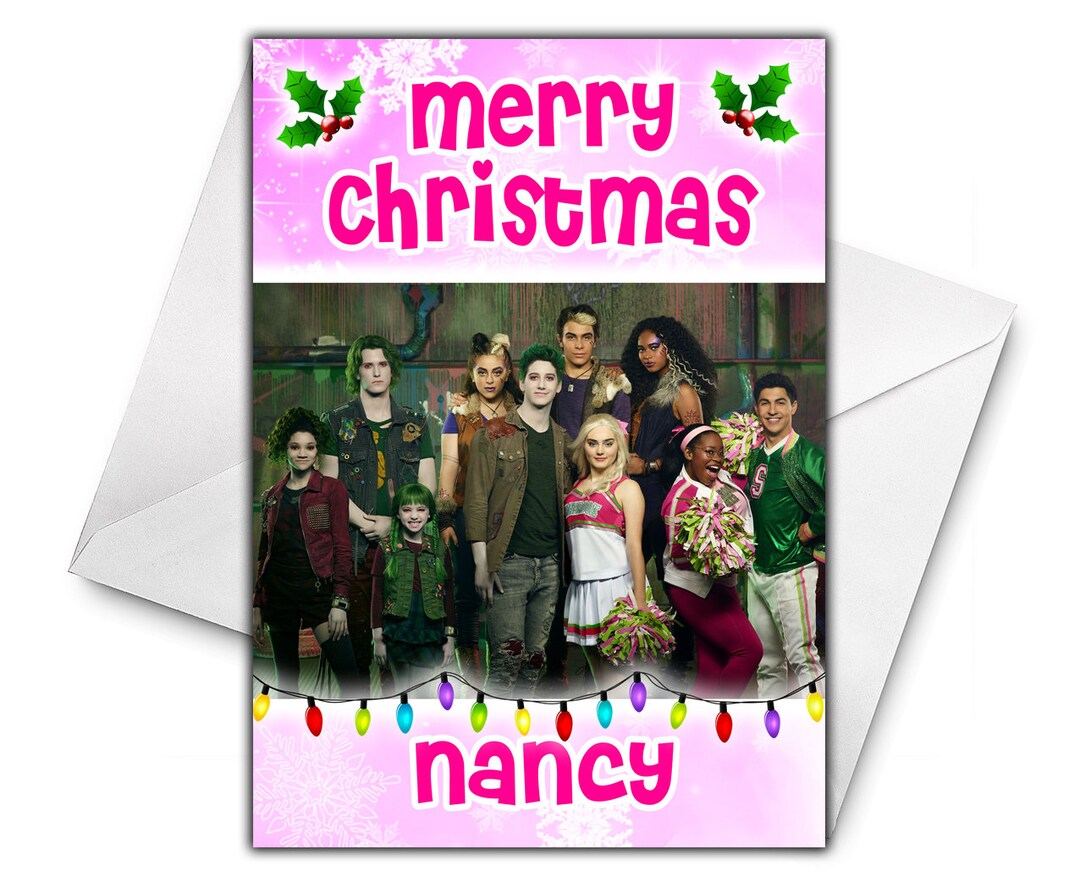 DISNEY ZOMBIES Personalised Christmas Card Disney Zombies Christmas ...