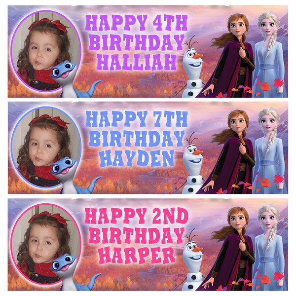 Personalised Frozen 2 Banner - Etsy UK