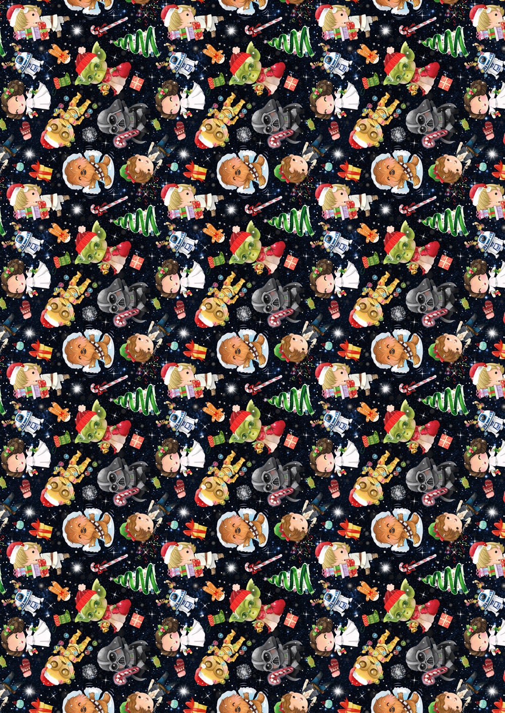 2 X STAR WARS Christmas Wrapping Paper Star Wars Gift Wrap - Etsy UK