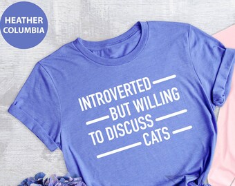 Cat Introvert Shirt - Etsy