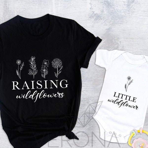 Raising Wild Flowers Mom Shirt - Etsy