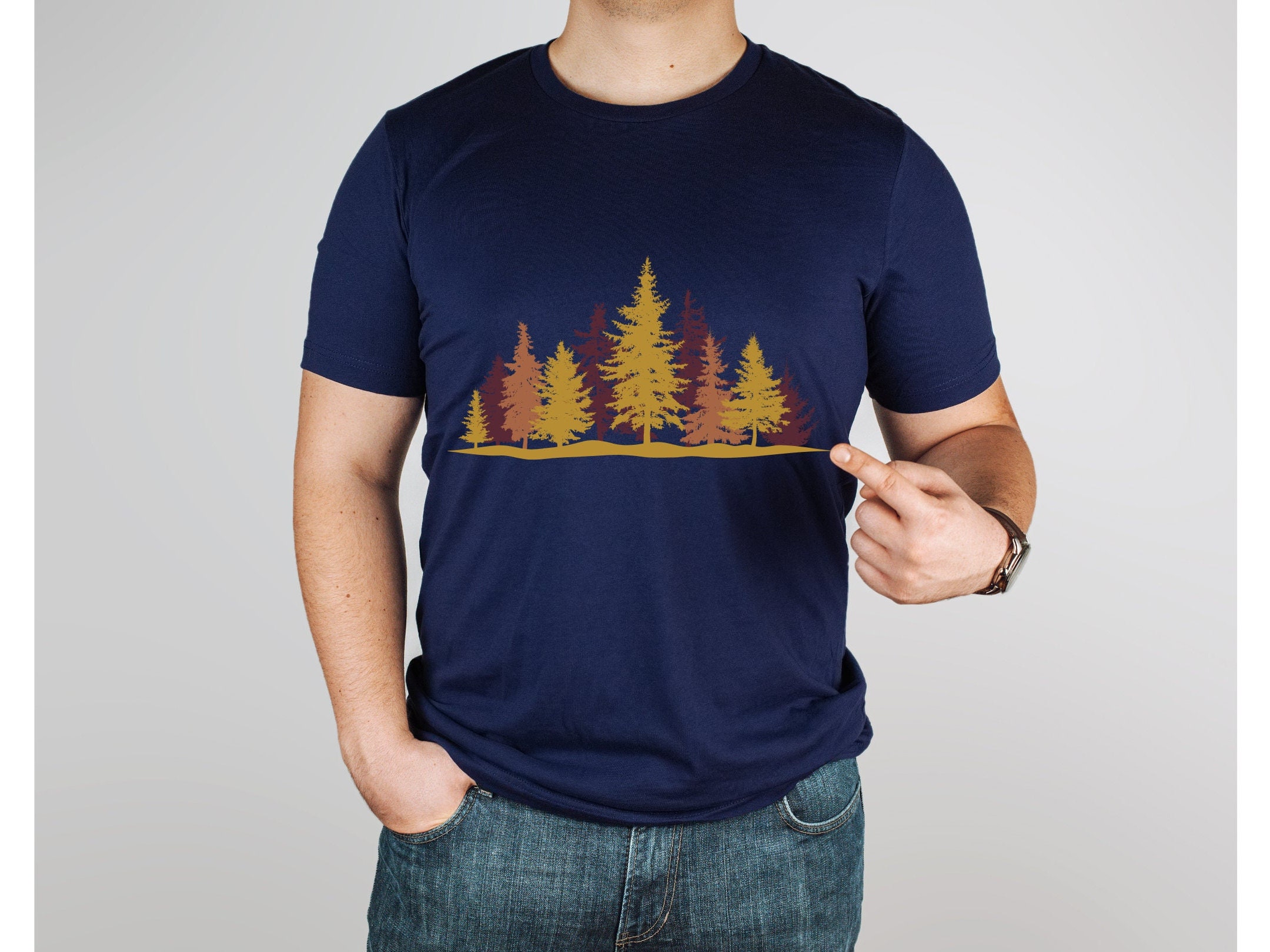 Tree Shirt Fall Tree Shirt Autumn Tree Shirt Men's Tree - Etsy