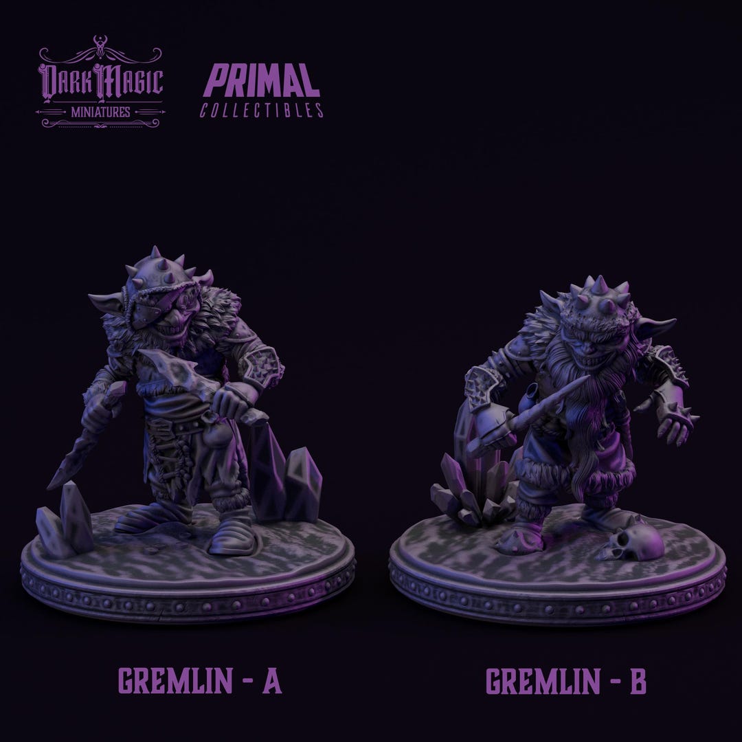 Gremlin | 3D Printed Resin Miniature | NPC, PC | Daggers | Primal ...