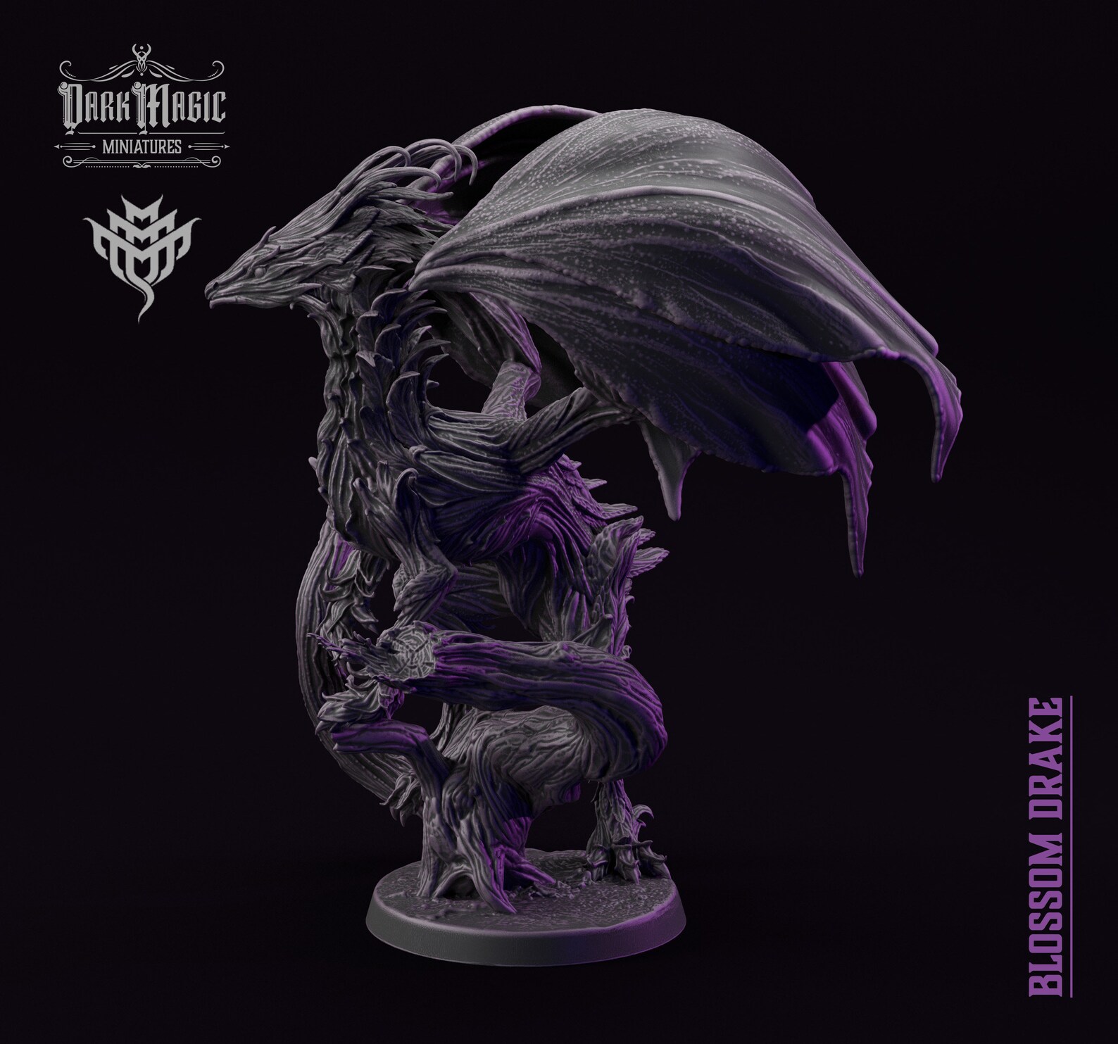 Blossom Drake Flower Dragon Fey Monster 3D Printed - Etsy