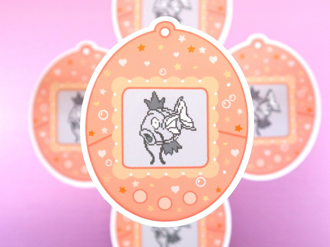 Pixel Magikarp Tamagotchi Vinyl Sticker Pastel Decal Video - Etsy