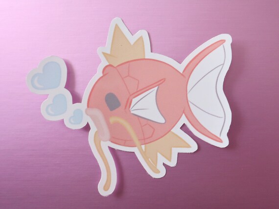 Stickers, Labels & Tags Paper Magikarp • Pastel Kawaii Glossy Vinyl ...