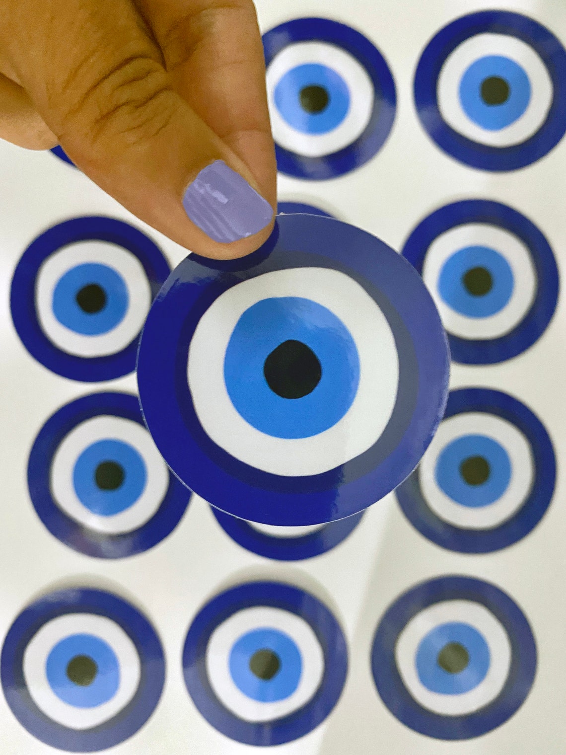Evil Eye Protection Symbol Vinyl Sticker Waterproof - Etsy